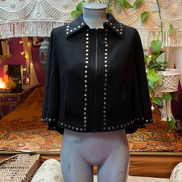 Susana Monaco | Jackets & Coats | Susana Monaco Rivet Silver Studded ...